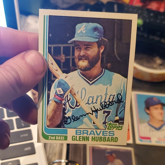 Other | Glenn Hubbard Baseball Card | Poshmark